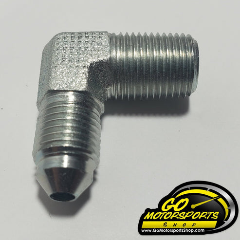 -3AN Brake Line 90 Degree Adapter - GO Motorsports Shop