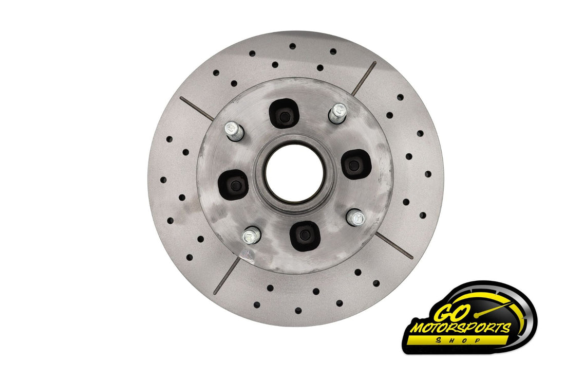 Machined True Legend Car Cryo Treated Slotted MBM Brake Rotor & Hub ...